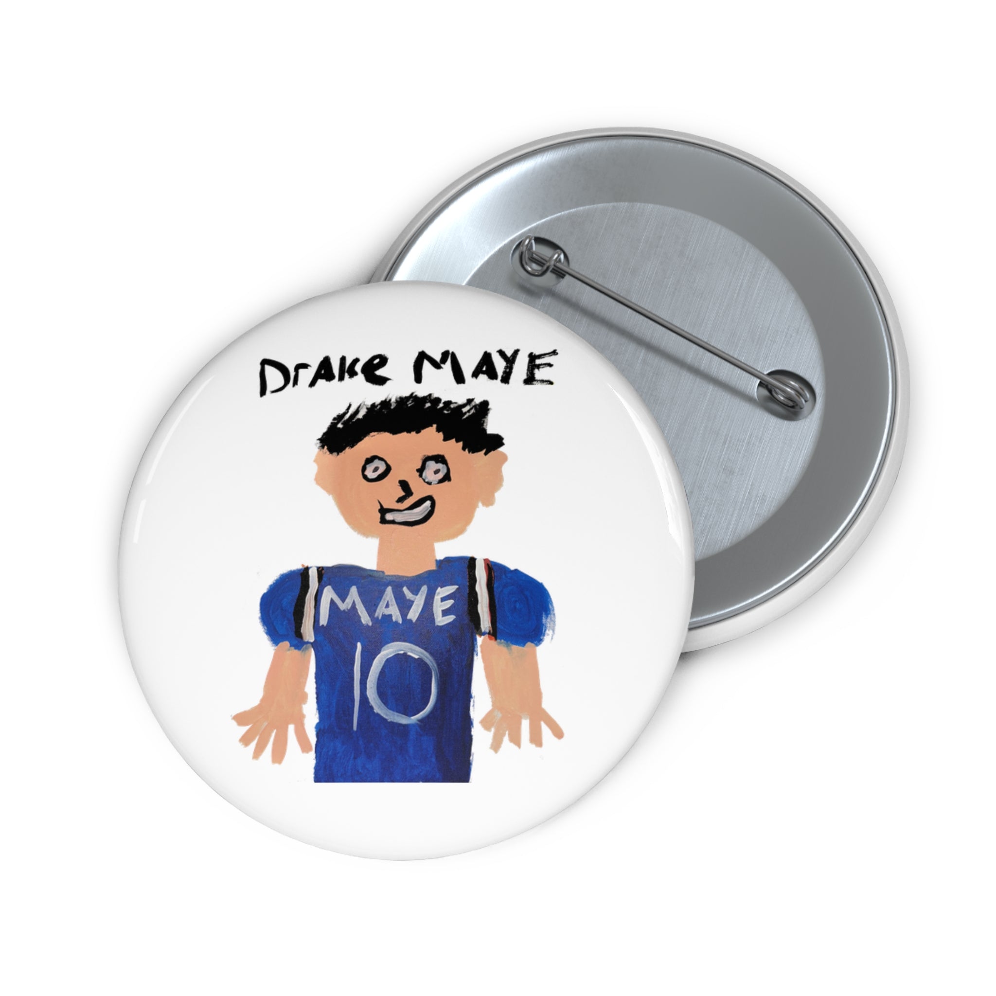 Drake Maye Painting Button – Purely Boston Store