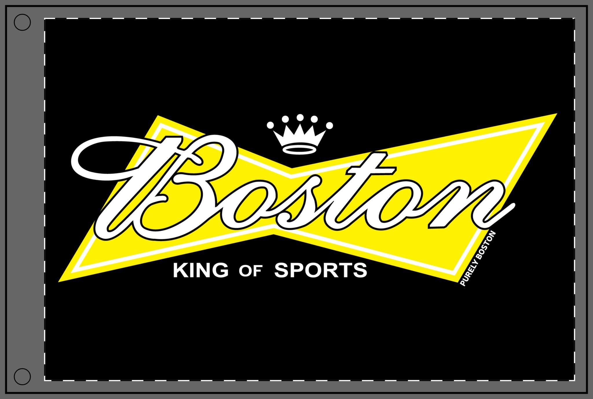 Boston King of Sports Black & Gold Flag – Purely Boston Store